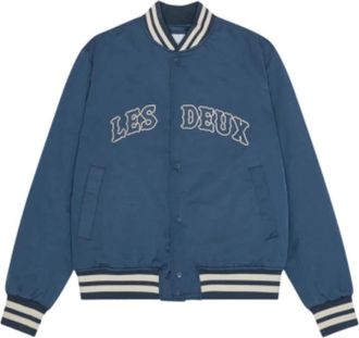 Les Deux Homme, Vestes, Bleu, Taille: S Manteaux