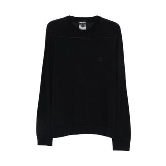 Giorgio Armani Rundhals-Strickpullover - - Knitwear - Herren - Blau - M