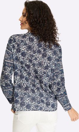 Heine Klassische Bluse Druckbluse Langarm