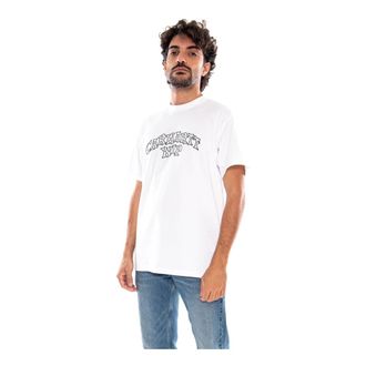 Carhartt Work in Progress S/S Limn Script T-Shirt - - Tops - Herren - Wei&szlig; - XL