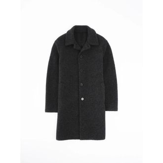 Harris Wharf London Homme, Manteaux, Gris, Taille: M Manteau Mac en Boucl&eacute;