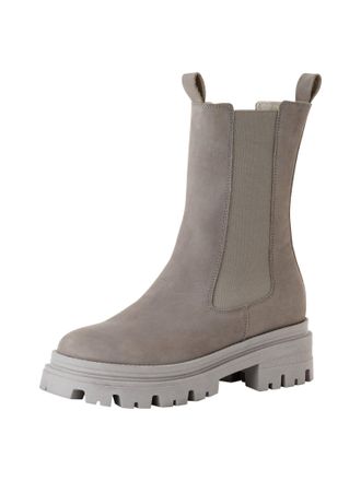 Tamaris Damen Chelsea Leder Blockabsatz Wechselfu&szlig;bett; GREY, EU 39