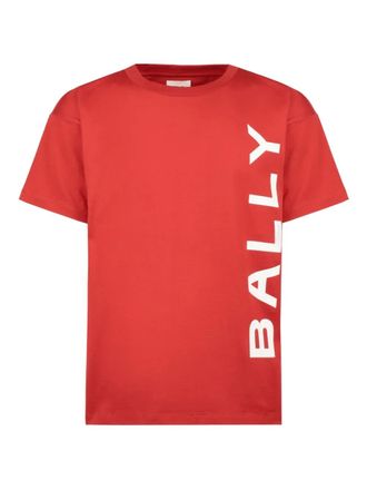 Bally T-Shirt mit Logo-Detail - Rot
