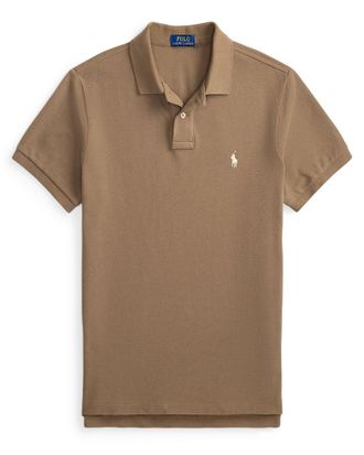 Ralph Lauren Piqu&eacute;-Poloshirt mit Logo-Stickerei, Custom Slim Fit in
