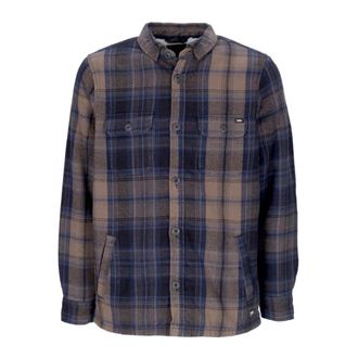 Vans Sherpa Gef&uuml;ttertes Flanellhemd Schwarz - - Shirts - Herren - Mehrfarbig - XL