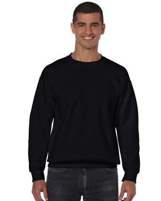 Gildan Herren Adult 50/50 Cotton/Poly. Sweat Sweatshirt, Schwarz (Black), XX-Large (Herstellergröße: XXL)