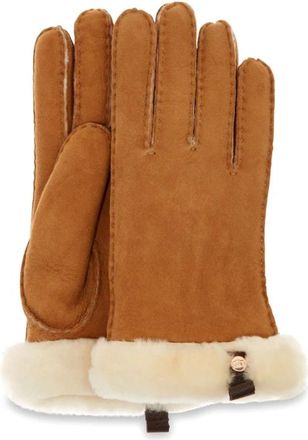 UGG Wildlederhandschuhe mit Fellstulpe - - Accessories - Damen - Braun - S