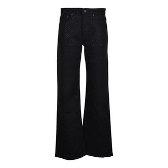 Dondup Femme, Jeans, Noir, Taille: W27 Jacklyn Strass Loose Fit Jeans