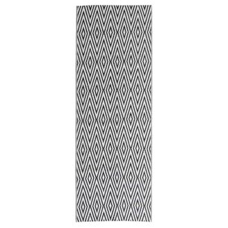 vidaXL Tapis dExt&eacute;rieur Moquette de Terrasse Tapis de Balcon Tapis de Patio Moquette dInt&eacute;rieur Salle de S&eacute;jour Noir 80x250 cm PP