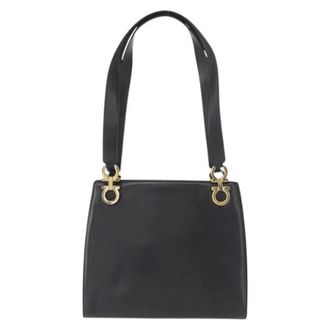 Ferragamo Pre-owned Leder-Umh&auml;ngetasche - - Pre-owned - Damen - Schwarzk - ONE SIZE