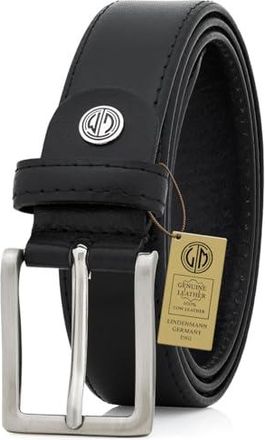 Lindenmann Cuir Ceinture Hommes/Ceintures pour Hommes, Farbe/Color:noir, Size US/EU:Waist Size 41.5 XL EU 105 cm