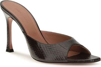 Amina Muaddi Alexa Heel Sandal - Brown