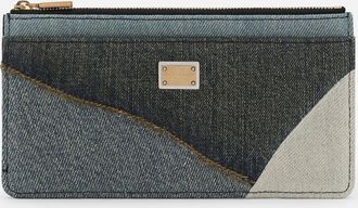 Dolce & Gabbana Großes Kartenetui Aus Denim - Frau Geldbörsen Und Kleinlederwaren Blau Onesize
