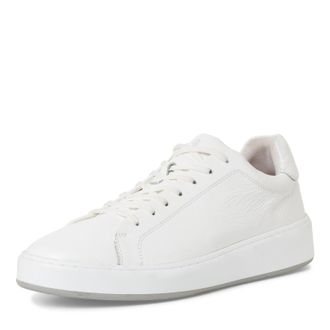 Marco Tozzi by Guido Maria Kretschmer Herren Sneaker flach aus Leder mit dicker Sohle, Weiß (White), 43 EU