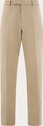Ferragamo Herren Chinohose aus Baumwolle und Kaschmir Beige