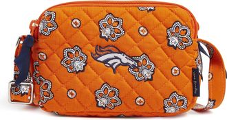 Vera Bradley Damen Baumwolle NFL Small Stadium Crossbody Bag (mehrere Teams erh&auml;ltlich), Denverbroncosonorange/Navybandana, Einheitsgr&ouml;&szlig;e