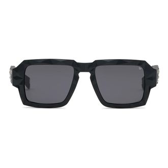 Philipp Plein Homme, Accessoires, Noir, Taille: ONE Size Matrix Lunettes de soleil