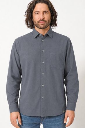 Hempage Hempage Herren vegan Hemd Worker Schiefergrau