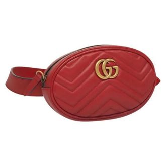 Gucci Pre-owned Leder crossbody-taschen - - Pre-owned - Damen - Rot - ONE SIZE