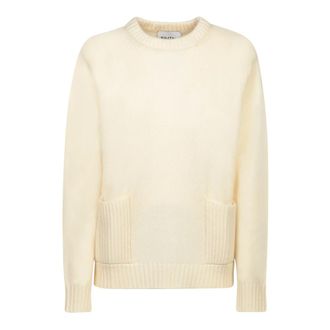 Kujten Kujten, Femme, Pulls, Blanc, Taille: 42 FR Pull Blanc avec Poches
