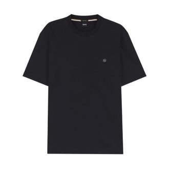 HUGO BOSS Homme, Tops, Bleu, Taille: 3XL T-Shirt Col Rond