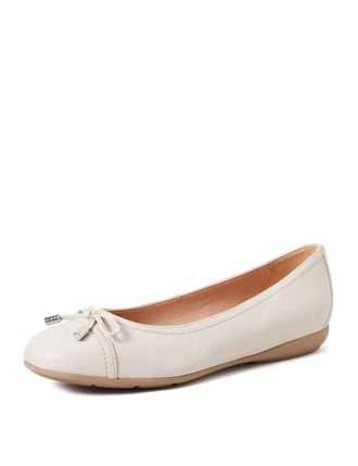 Geox Damen D Annytah D Geschlossene Ballerinas, Beige, 42 EU