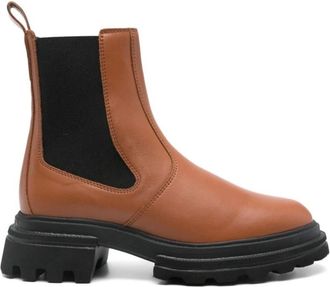 Hogan Femme, Chaussures, Brun, Taille: 36 1/2 EU H674 Chelsea Bottes