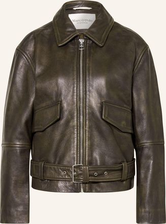Marc O'Polo Marc Opolo Lederjacke gruen