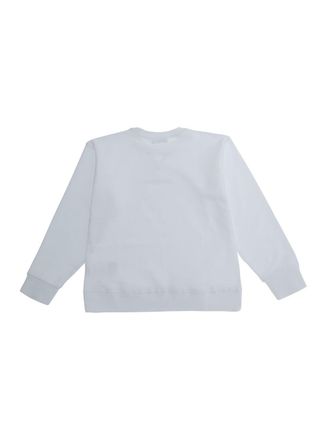 Dsquared2 Boys Crew Neck Sweatshirt White Cotton Hoods & Sweatshirts