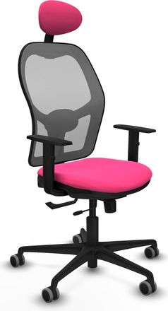 Piqueras y Crespo Jorquera B&uuml;rostuhl mit 1D-Armlehnen, h&ouml;henverstellbarer Lendenwirbelst&uuml;tze und festem Kopfteil, ausgestattet mit Syncro/Traslack und injiziertem Schau