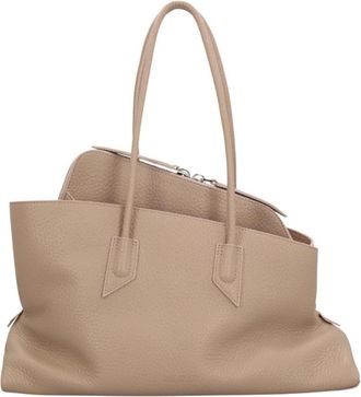 The Attico La Passeggiata Medium Top Handle - Femme - Sacs - Beige - Taille: ONE Size