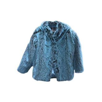 Patrizia Pepe Femme, Vestes, Vert, Taille: 42 FR Veste Douce et Moelleuse