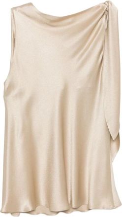 Antonelli Femme, Blouses et Chemises, Beige, Taille: 42 FR Antonelli Firenze Top Beige