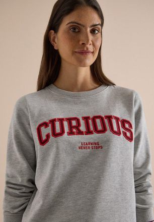 Cecil Sweater mit Rundhals und Stickerei