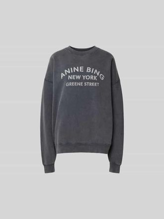 Anine Bing Oversized Sweatshirt mit Label-Print