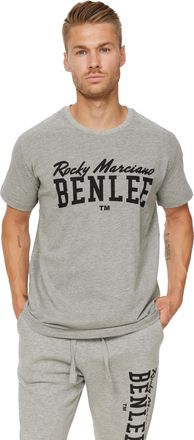 Benlee Rocky Marciano Herren T-Shirt Normale Passform Donley, Marl Grey/Black, XL