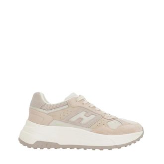 Hogan Femme, Chaussures, Beige, Taille: 38 EU Baskets Hi-Fi en daim beige