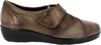 Doctor Cutillas Doctor CUTILLAS - Chaussures d&eacute;contract&eacute;es, mocassins compens&eacute;s, semelle en caoutchouc, bande adh&eacute;sive, cuir et tissu, avec paillettes, verni pour fem