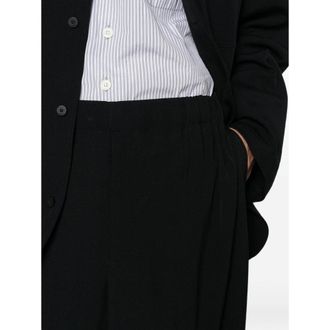 Jacquemus Virgin Wool Wide-Leg Trousers - Blue