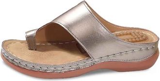 Generic Pantoufles d&eacute;t&eacute; pour femme avec design de barre dorteil - Id&eacute;ales pour la plage et les sorties d&eacute;contract&eacute;es - Avec semelle int&eacute;rieure massante confor