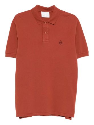 Isabel Marant polo à logo brodé - Marron