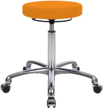 Sport-Tec Drehhocker Exklusiv mit Komfort-Polster und Rollen, Rollhocker Arbeitshocker