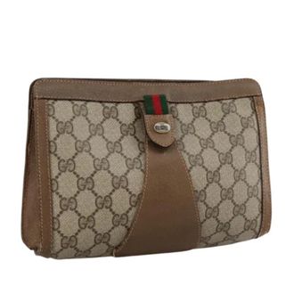 Gucci Pre-owned Cuir pochettes-minaudieres - Femme - Pre-owned - Beige - Taille: ONE Size