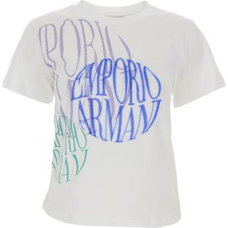 Emporio Armani Damen Wei&szlig;e T-Shirt - - Tops - Damen - Wei&szlig; - XS