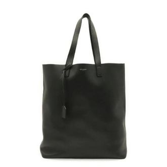 Saint Laurent Pre-owned Paris Leather Shopping Tote Bag - - Pre-owned - Damen - Schwarzk - ONE SIZE