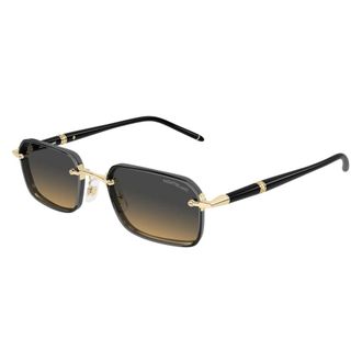 Montblanc Montblanc, unisex, Accessoires, Noir, Taille: 54 MM Lunettes de soleil rectangulaires