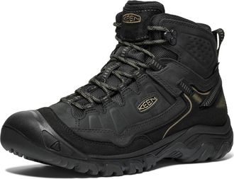 Keen Targhee 4 Herren-Wanderstiefel, mittelhoch, langlebig, bequem, wasserdicht, Schwarz/Schwarz/Schwarz, 9.5 Wide