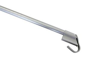 Gardinia Klemmvitrage Ø 10/12 mm silber 45-75, Metall, 45-75 cm