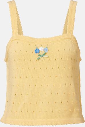 Rixo Top Perla brod&eacute; en laine