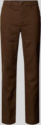 Tommy Hilfiger Regular Fit Leinenhose mit Logo-Stitching Modell Denton